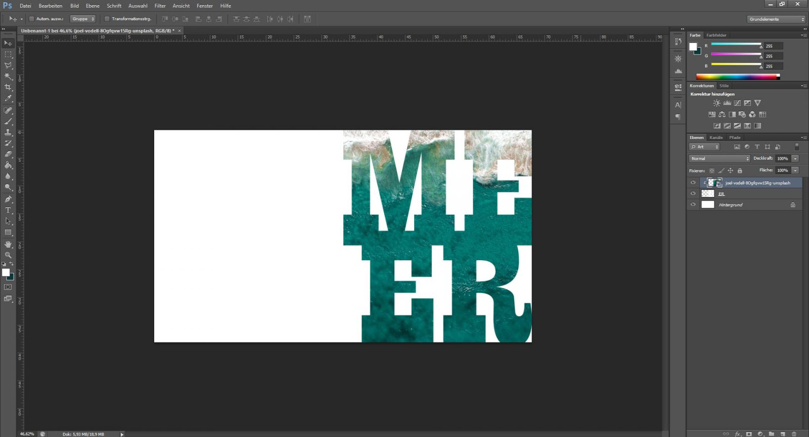 Tool-Tipp: Text mit einem Bild füllen in Photoshop - Rings ...