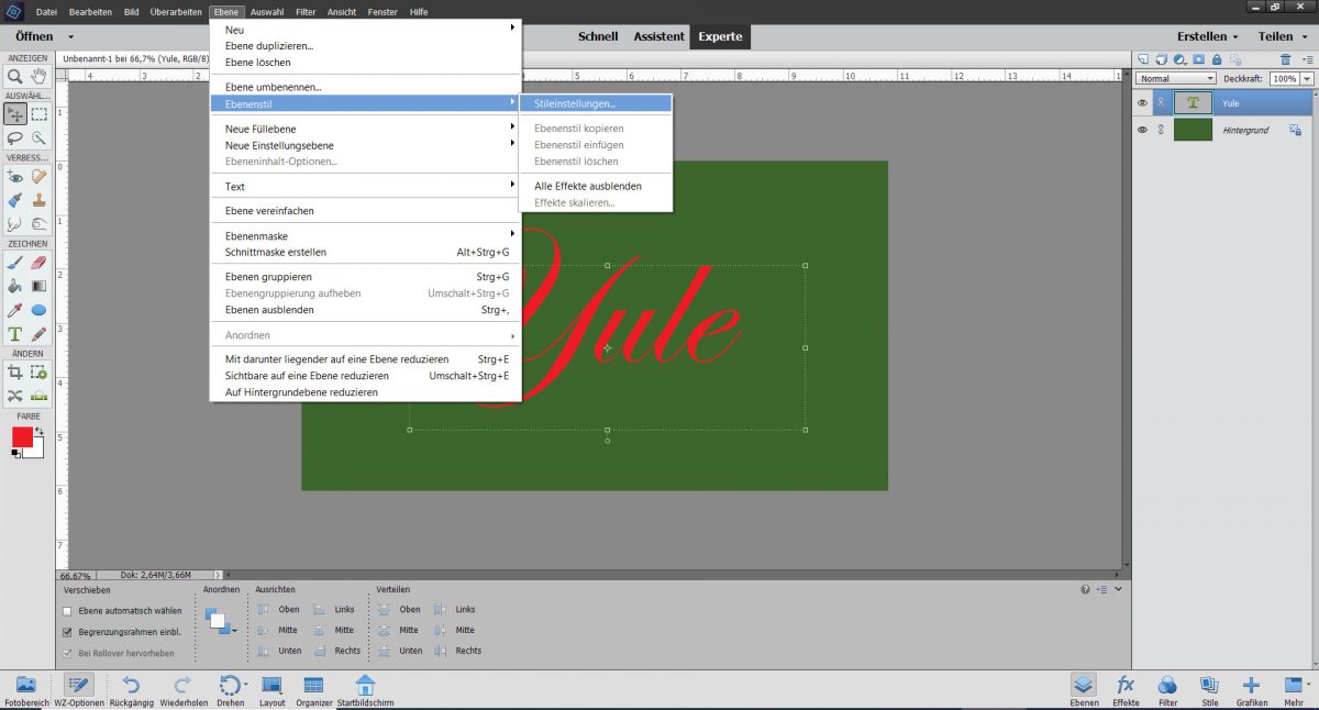 Tool-Tipp: Überschrift mit Glow-Effekt in Adobe Photoshop, Elements ...