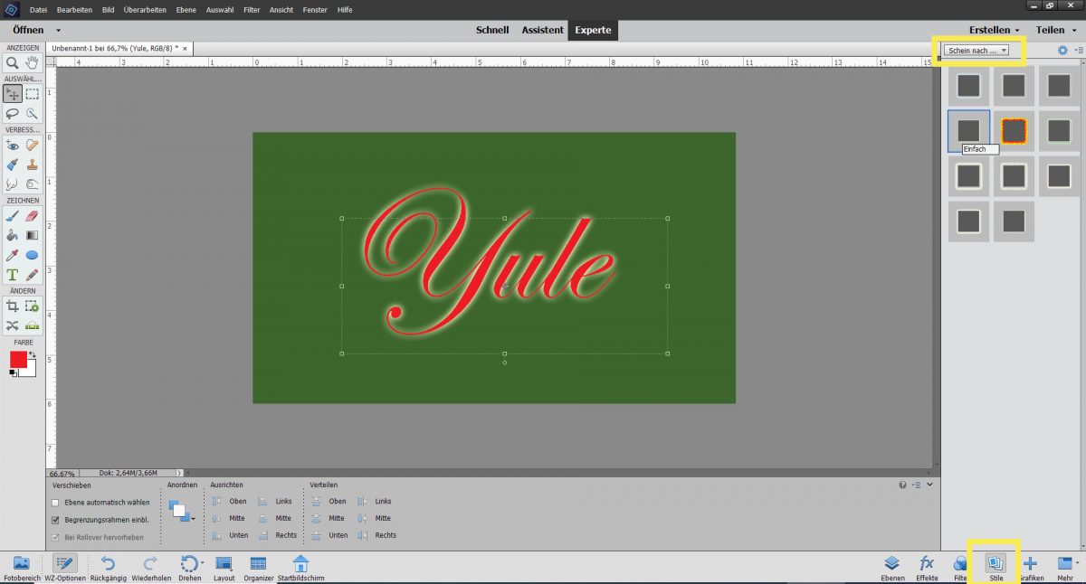 Tool-Tipp: Überschrift mit Glow-Effekt in Adobe Photoshop, Elements ...